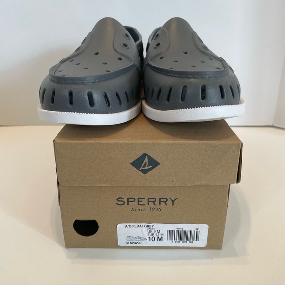 Sperry | Shoes | New With Box Sperry Authentic Original Float Mens Boat Shoe Mens Gray White ...